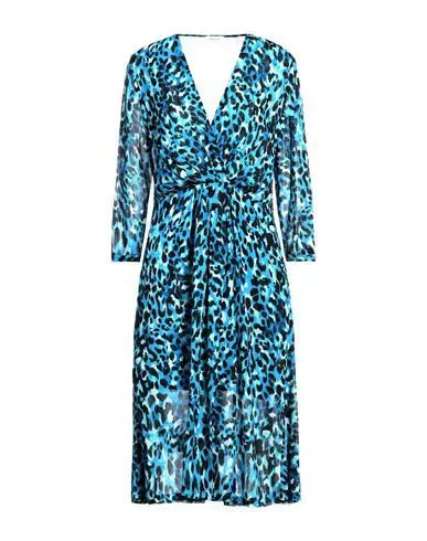 REPLAY Leopard-print Midi Dress - Azure