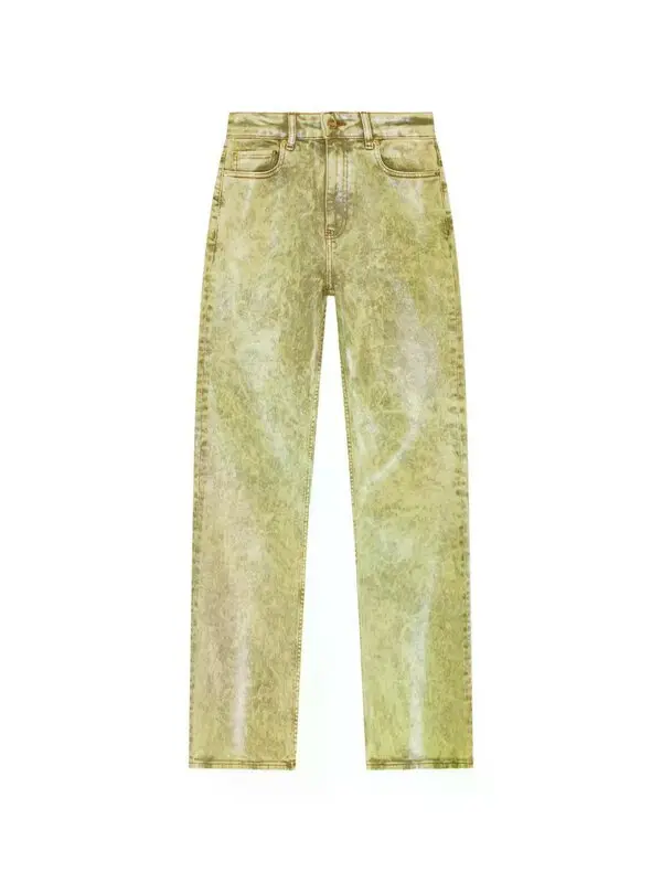 GANNI Foil Flared Jeans