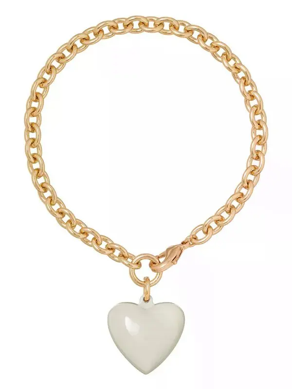 ROXANNE ASSOULIN The Mini Puffy Heart Charm Bracelet - Neutrals