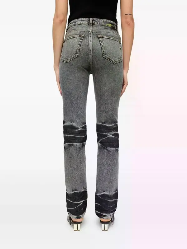 GANNI Whiskering-effect Straight-leg Jeans