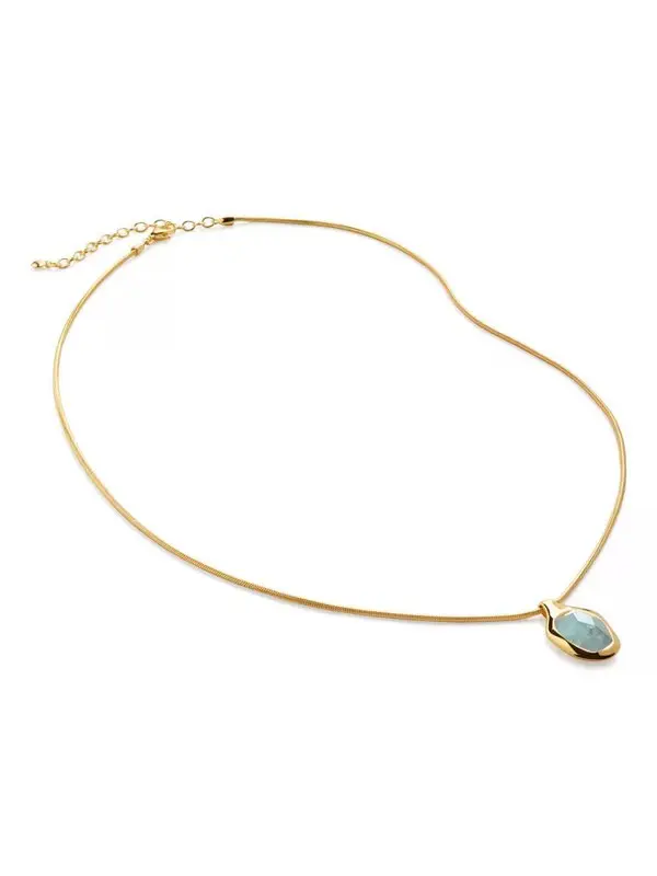 Monica Vinader Gemstone Necklace - Gold