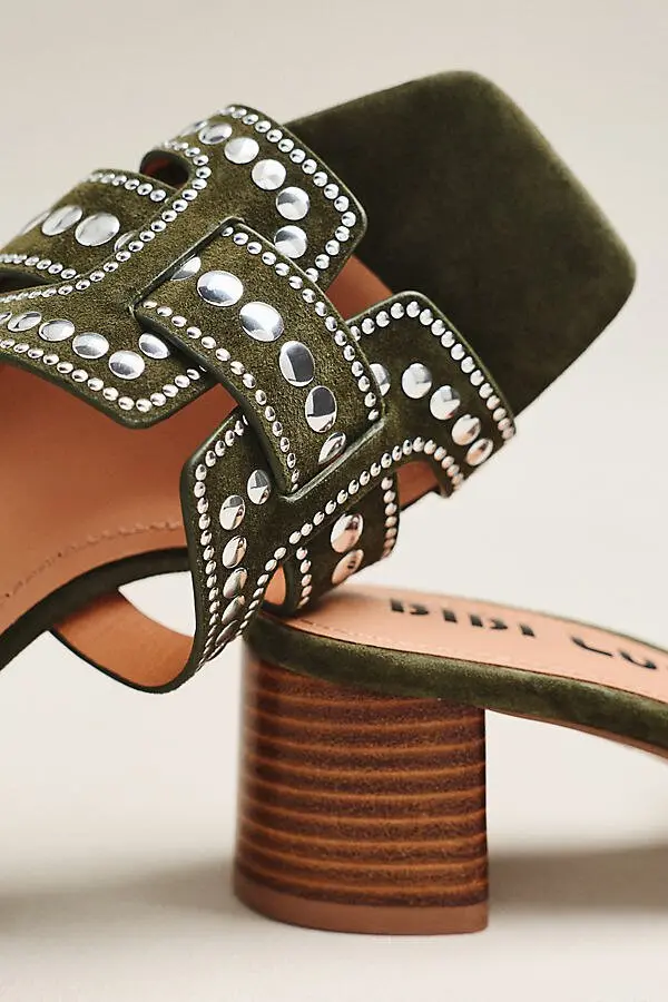 BIBI LOU Holly Studded Heeled Mules