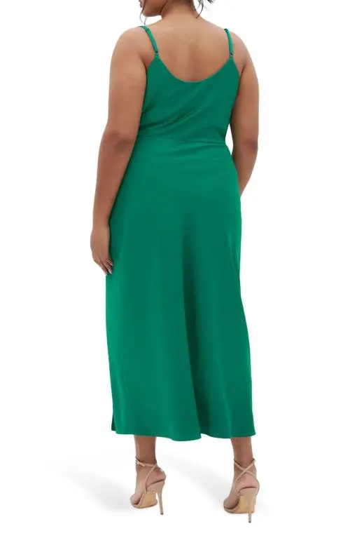 city chic evening dresses Rent Asos Design Bridesmaid Curve Satin Ruched Halter Neck Maxi Dress In  Dusky Blue main image 0