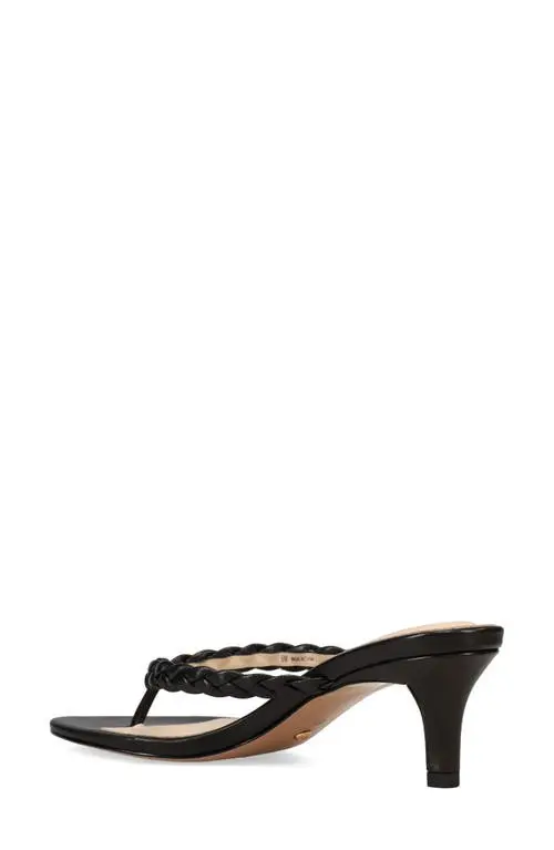 Pelle Moda Earlen Kitten Heel Flip Flop - Black