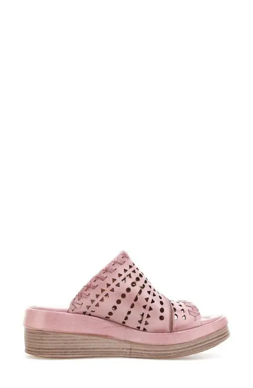 A.S.98 Sturgis Wedge Sandal - Blush
