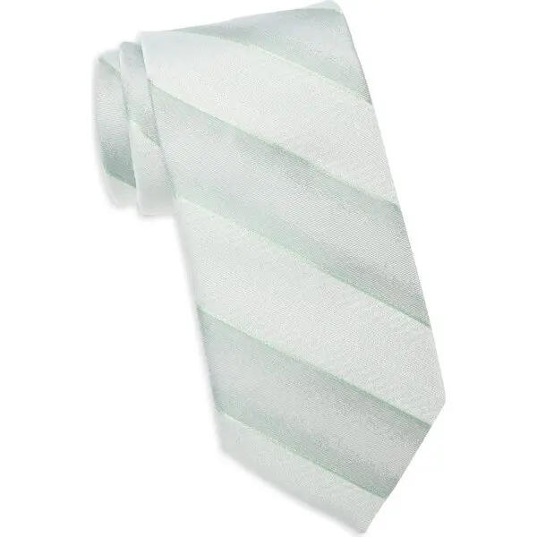 Nordstrom Revelle Stripe Silk Jacquard Neck Tie - Green