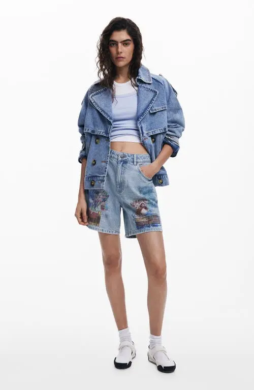 Desigual Oversized Denim Trucker Jacket
