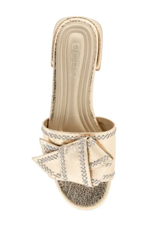 Bcbgmaxazria Amora Slide Sandal - Platino