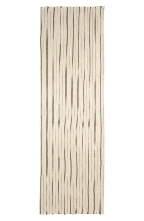 Vince Messa Stripe Cashmere Fringe Scarf