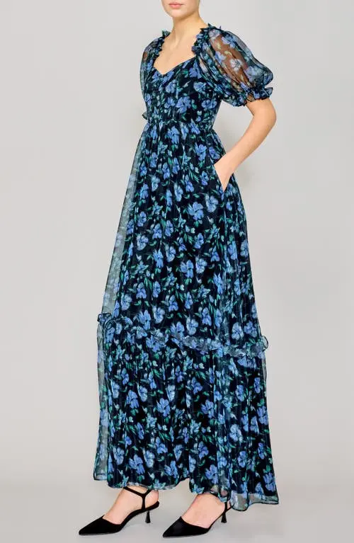 MELLODAY Floral Chiffon Gown