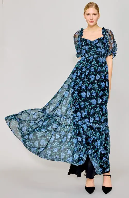 MELLODAY Floral Chiffon Gown