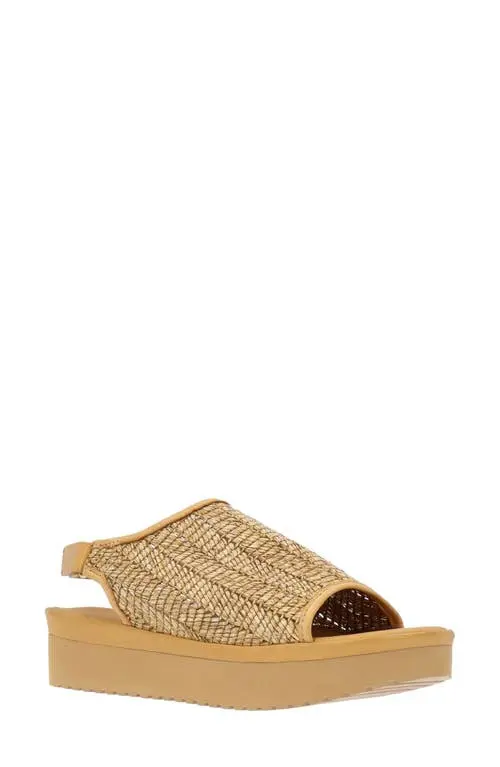L'AMOUR DES PIEDS Ashwin Platform Slingback Sandal - Natural