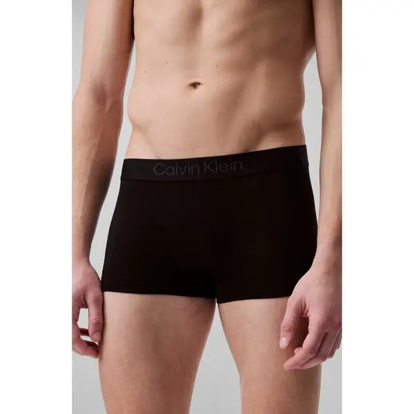 Calvin Klein 3-pack Stretch Modal Trunks - Black/shoreline/ Grey