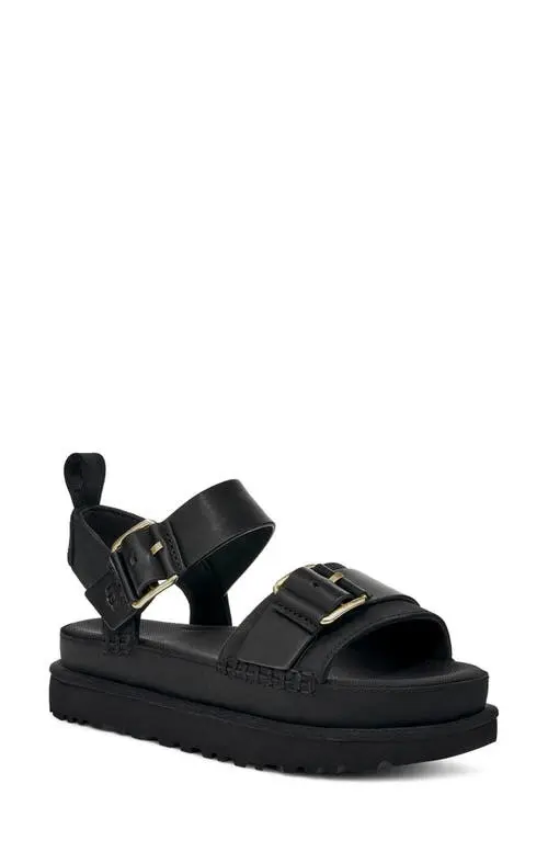 UGG Goldenstar Villa Platform Sandals - Black