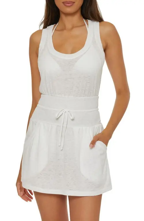 BECCA® By Rebecca Virtue Beach Date Burnout Cover-up Dress - White