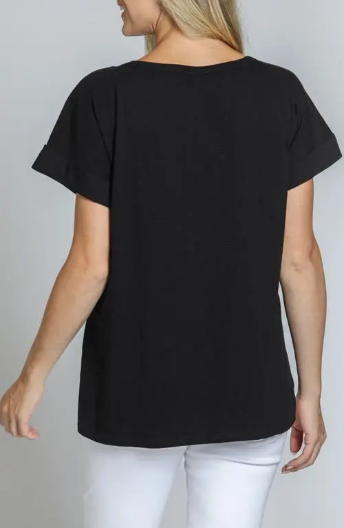 APNY High-low Hem T-shirt - Black