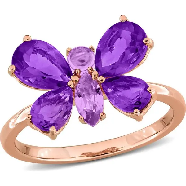 JULIANNA B. Butterfly Ring - Amethyst