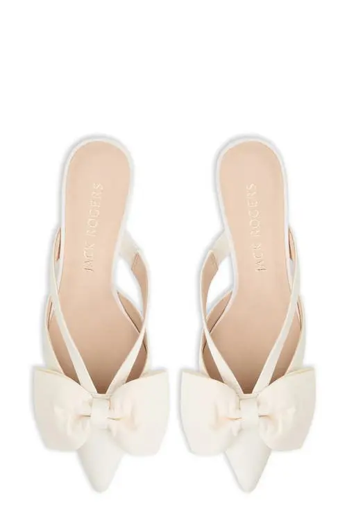 Jack Rogers Cynthia Bow Mules - Ivory