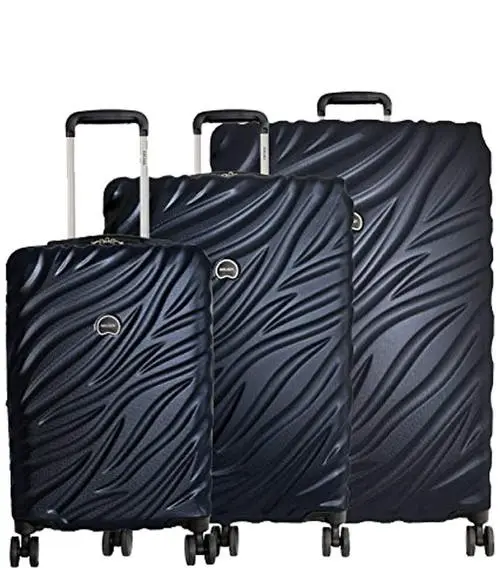 DELSEY PARIS Alexis Hardside Expandable 3-piece Spinner Luggage Set - Navy