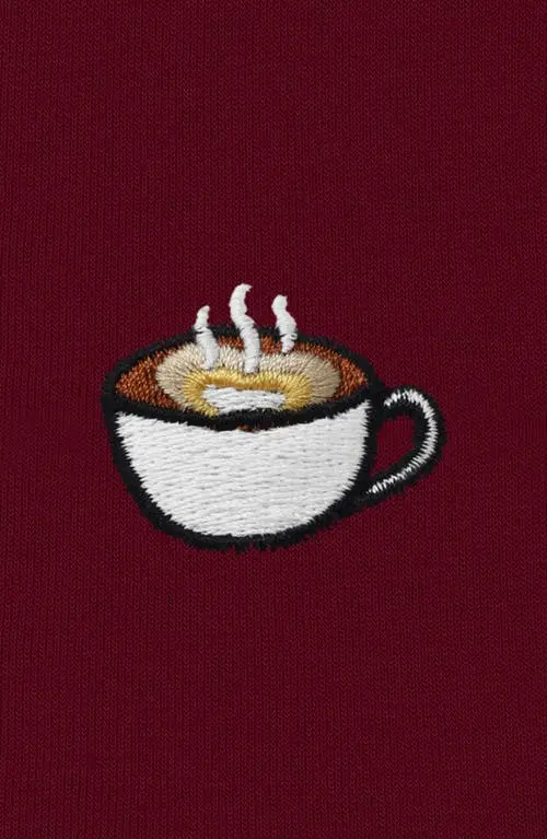 DALIX Cappuccino Zip Hoodie - Maroon