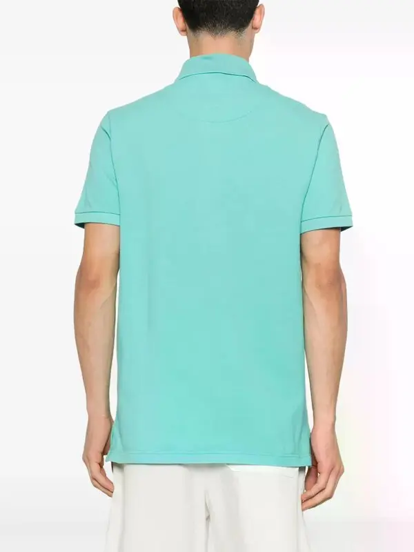 Etro Pegaso-embroidered Polo Shirt - Green