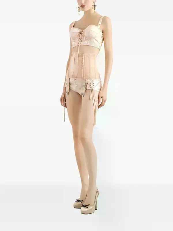 Dolce & Gabbana Lace-up Satin Corset