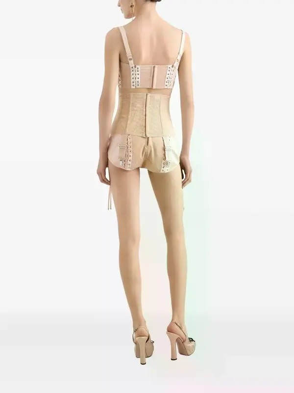 Dolce & Gabbana Lace-up Satin Corset