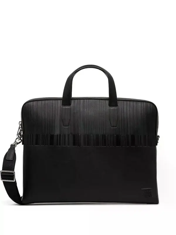 Paul Smith Leather Laptop Bag - Black