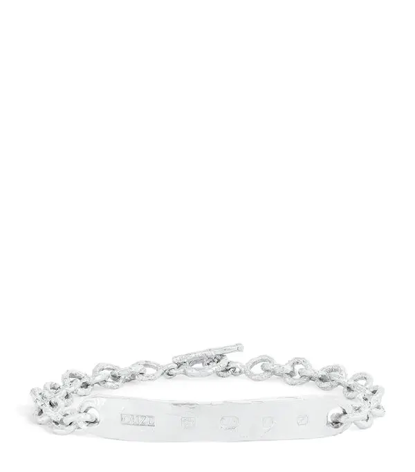 THE OUZE Sterling Hallmark Id Bracelet - Silver