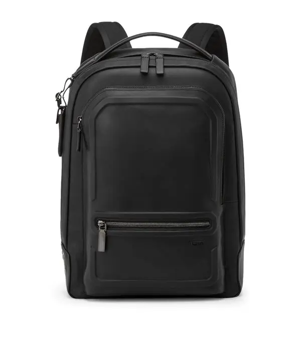 Tumi Leather Harrison Backpack - Black