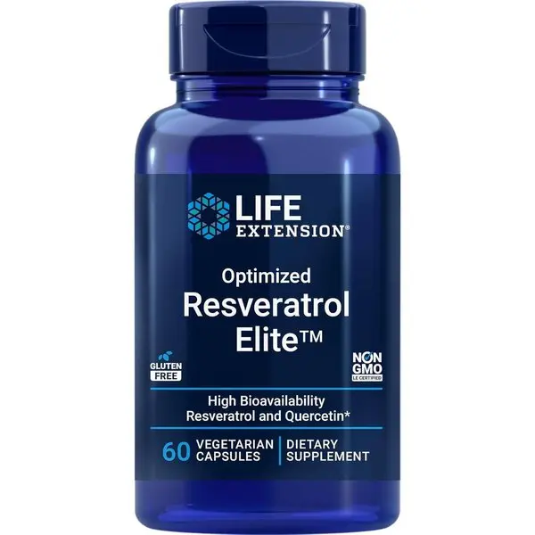 LIFE EXTENSION Optimized Resveratrol Elite 60 Capsules - One-color
