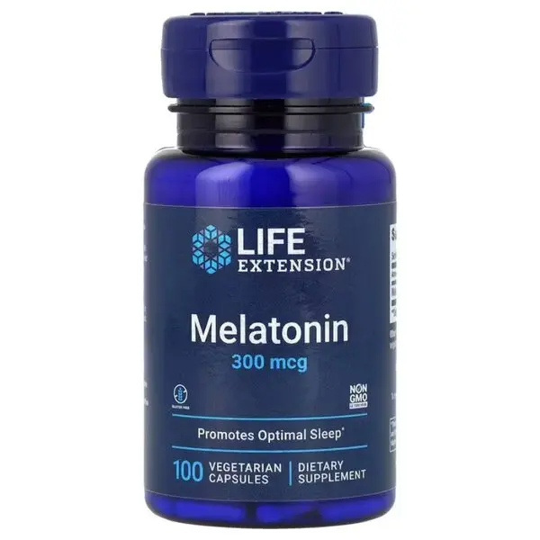 LIFE EXTENSION Melatonin 300mcg 100 Capsules - One-color