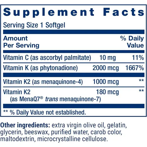 LIFE EXTENSION Super K 90 Softgels