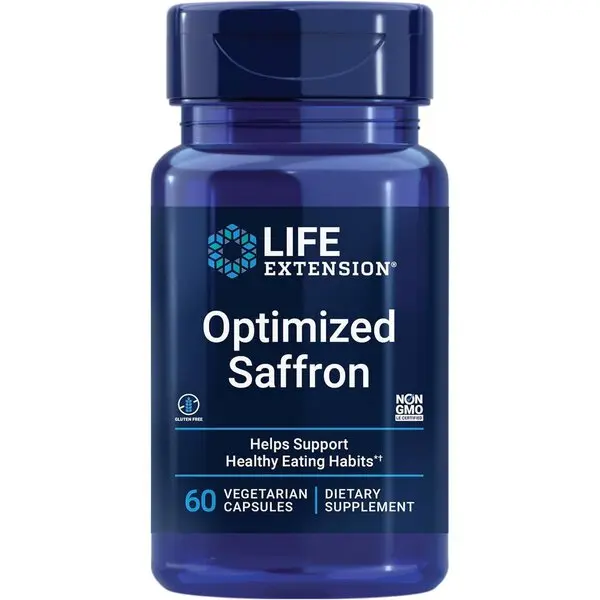 LIFE EXTENSION Optimized Saffron 60 Capsules - One-color
