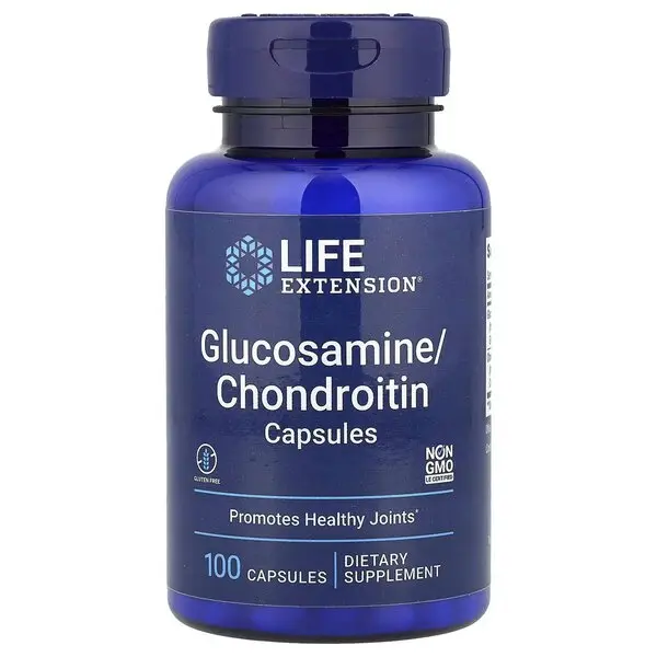 LIFE EXTENSION Glucosamine/chondroitin Capsules 100 Capsules - One-color