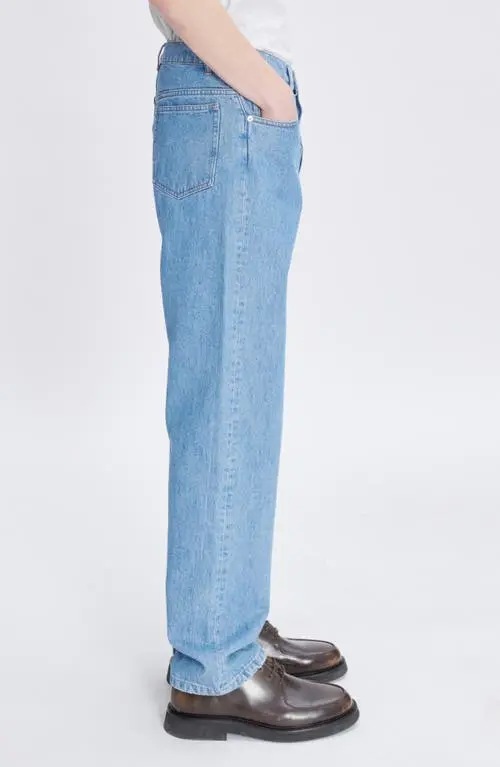 A.p.c. Fairfax Relaxed Straight Leg Jeans - Ial Washed Indigo