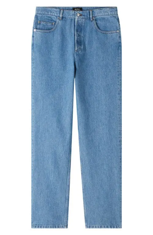 A.p.c. Fairfax Relaxed Straight Leg Jeans - Ial Washed Indigo