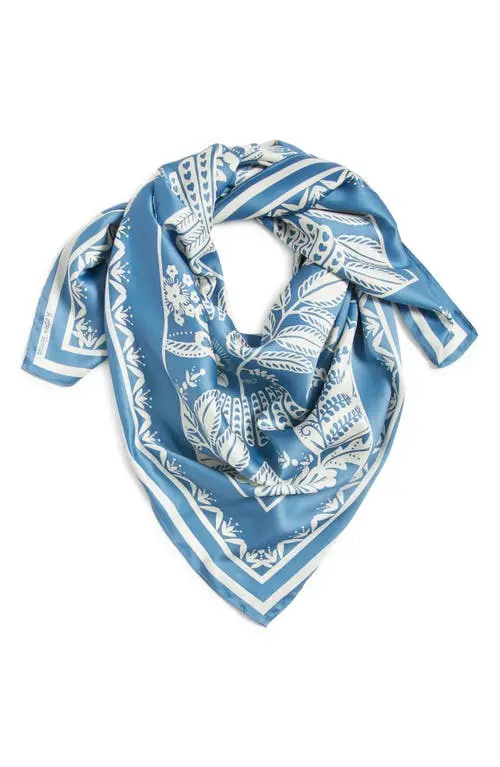 & Other Stories Bird & Floral Print Scarf