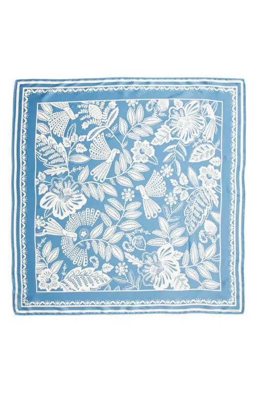 & Other Stories Bird & Floral Print Scarf
