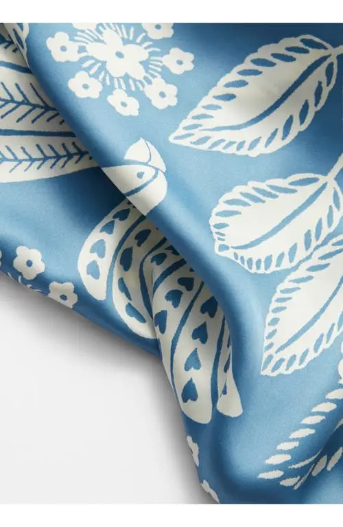 & Other Stories Bird & Floral Print Scarf