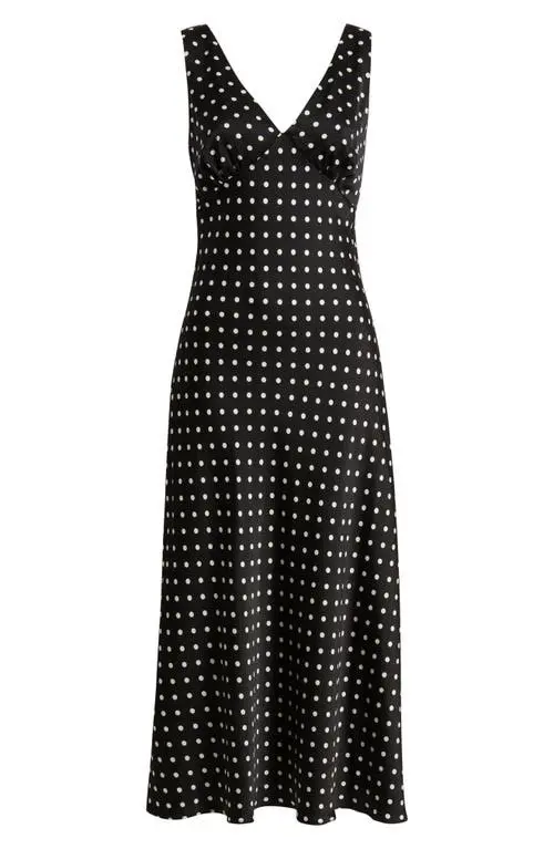 Lulus Julia Polka Dot Slipdress
