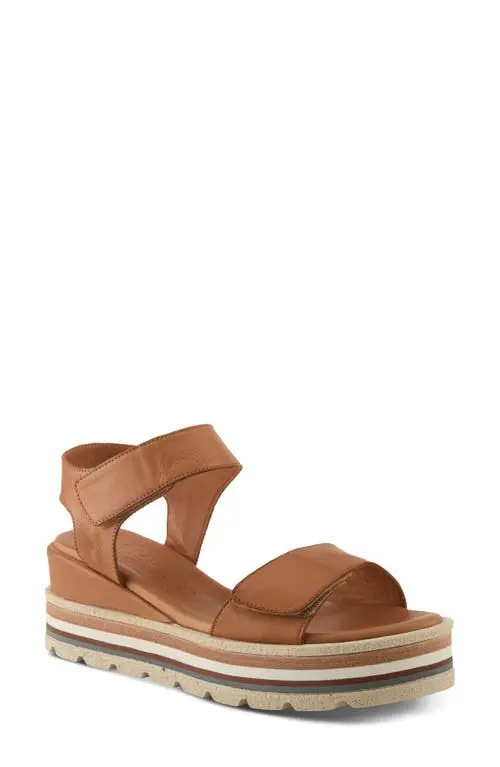 SPRING STEP SHOES Hileman Platform Sandal - Camel