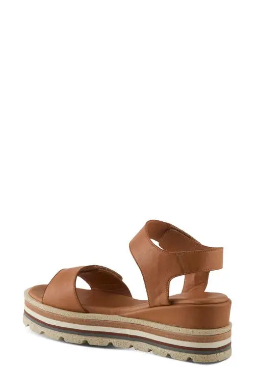 SPRING STEP SHOES Hileman Platform Sandal - Camel