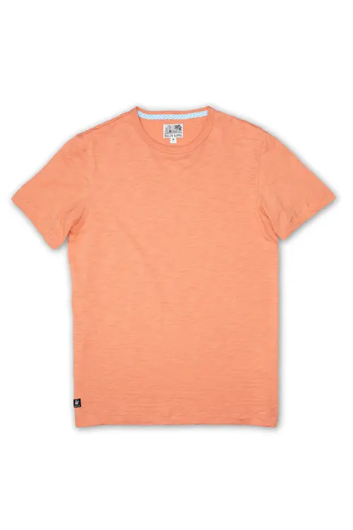 BAJA LLAMA Slub Pima Tee - Coral
