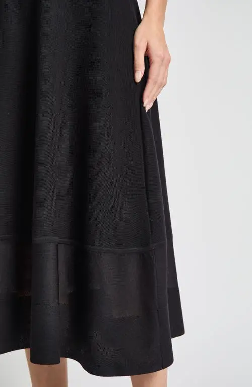 Misook Modern Fit & Flare Midi Dress