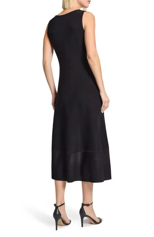 Misook Modern Fit & Flare Midi Dress