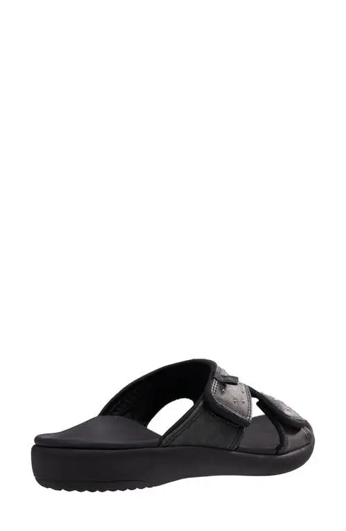 REVITALIGN Kholo Fresca Slide Sandal - Black