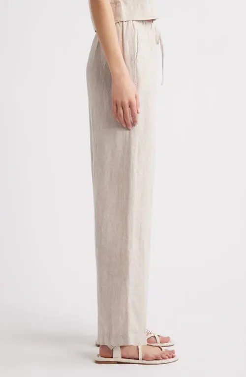 Rails Emmie Linen Wide Leg Pants - Heathered Flax