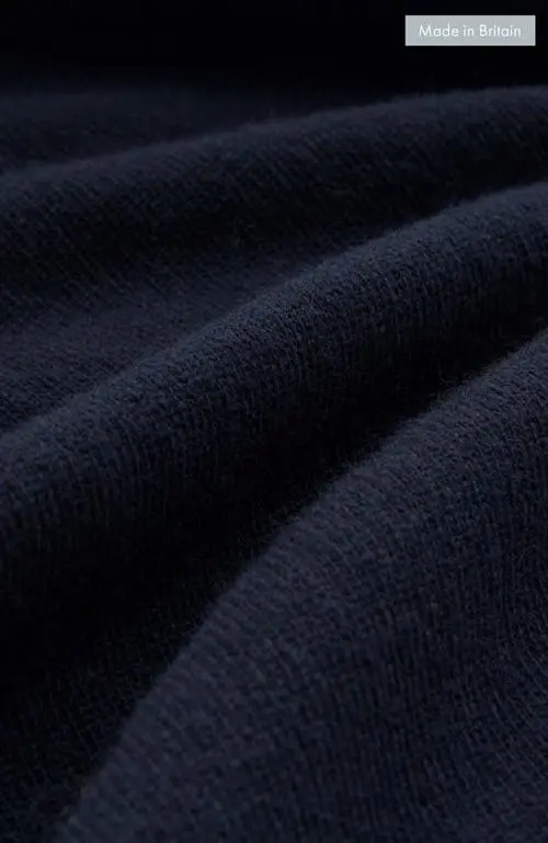 CELTIC & CO. Geelong Wool Slouch Turtleneck Sweater - Dark Navy