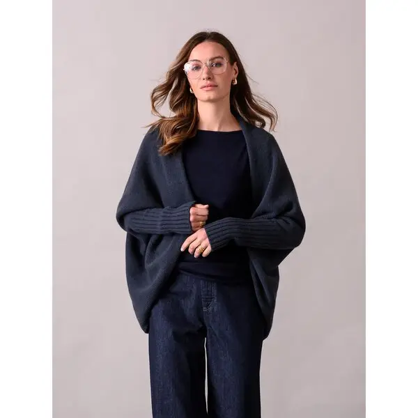 CELTIC & CO. Supersoft Cocoon Cardigan - Slate